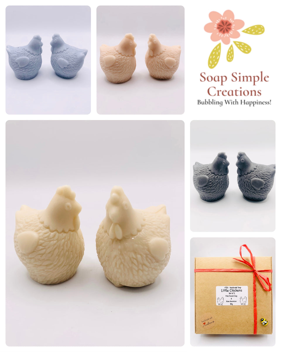 Chickens / Hens 80g - Set of 2 - Gift Boxed – Soap Simple Creations